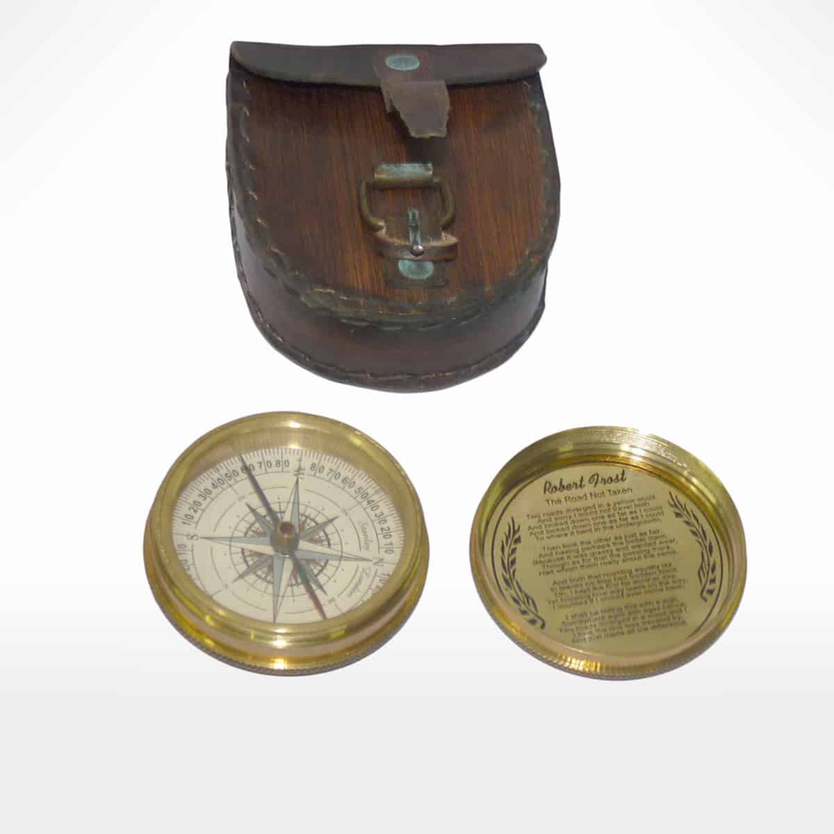 Compass with Leather Case | Quality hand-made products by Noah's Ark ...